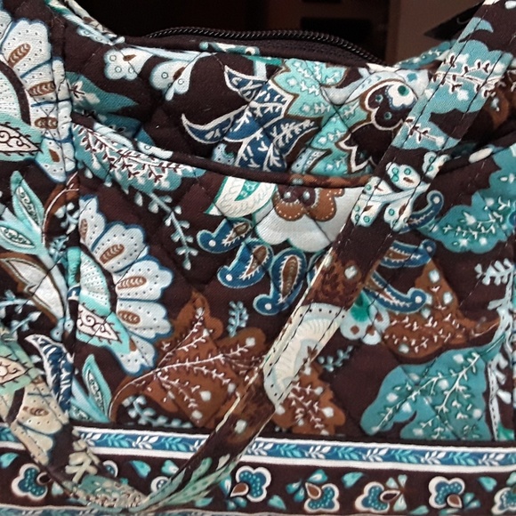 Vera Bradley | Bags | Vera Bradley Java Blue Boho Blue Floral Paisley ...